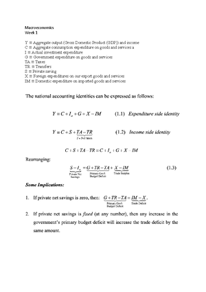 Tutorial Exercise One - ECON2010 MICROECONOMIC THEORY TUTORIAL EXERCISE 1 ONLY QUESTIONS 1 (a ...