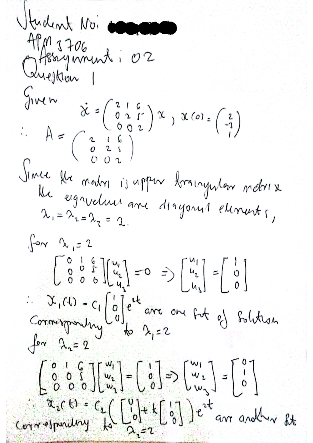 Apm3706 2020 ass 2 ansers - Student No, APM 3706 Question Assignment 02 ...