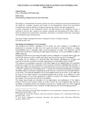 Pm3 budget and resourcing - One Westminster, 37 Chapel Street, London ...