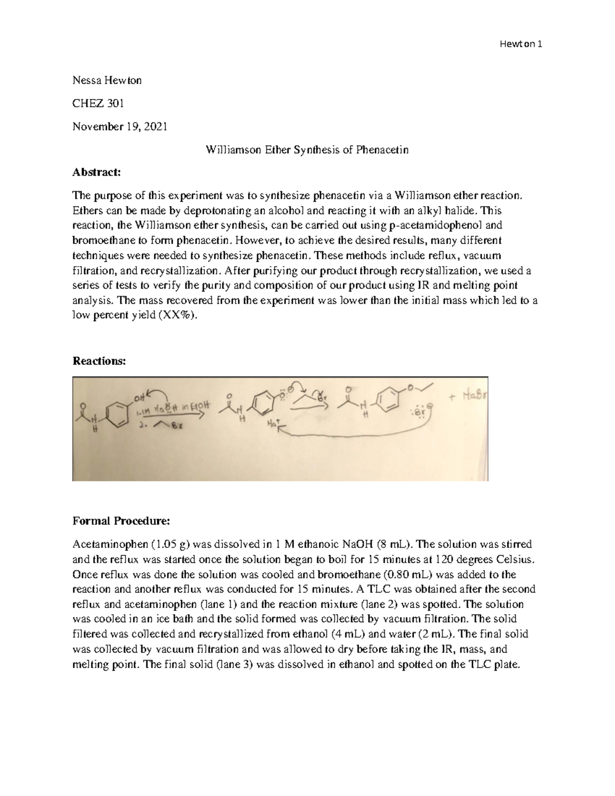 Post Lab Phenacetin Post Lab After The Experiment Deprecated Api