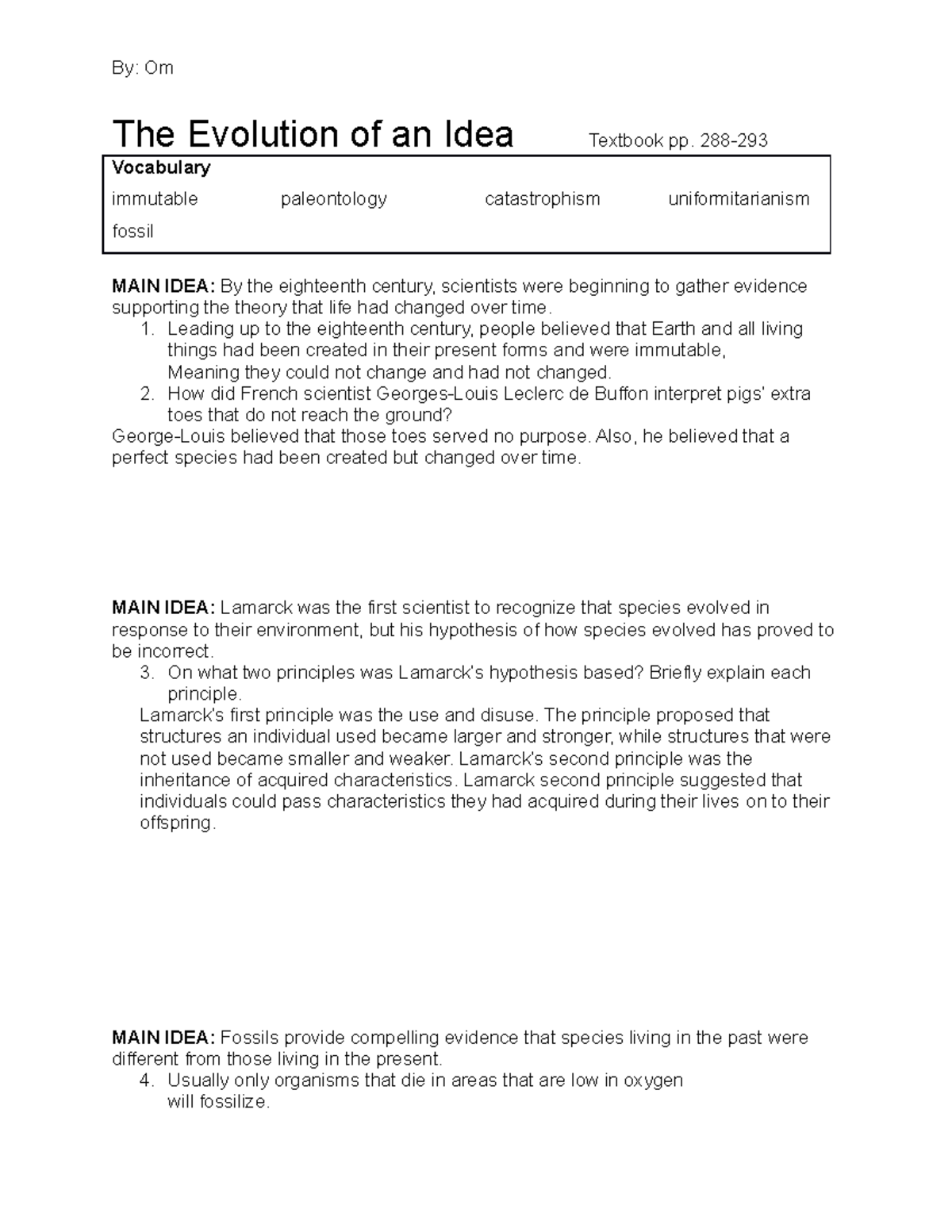 The Evolution of an Idea and evolution - By: Om The Evolution of an ...