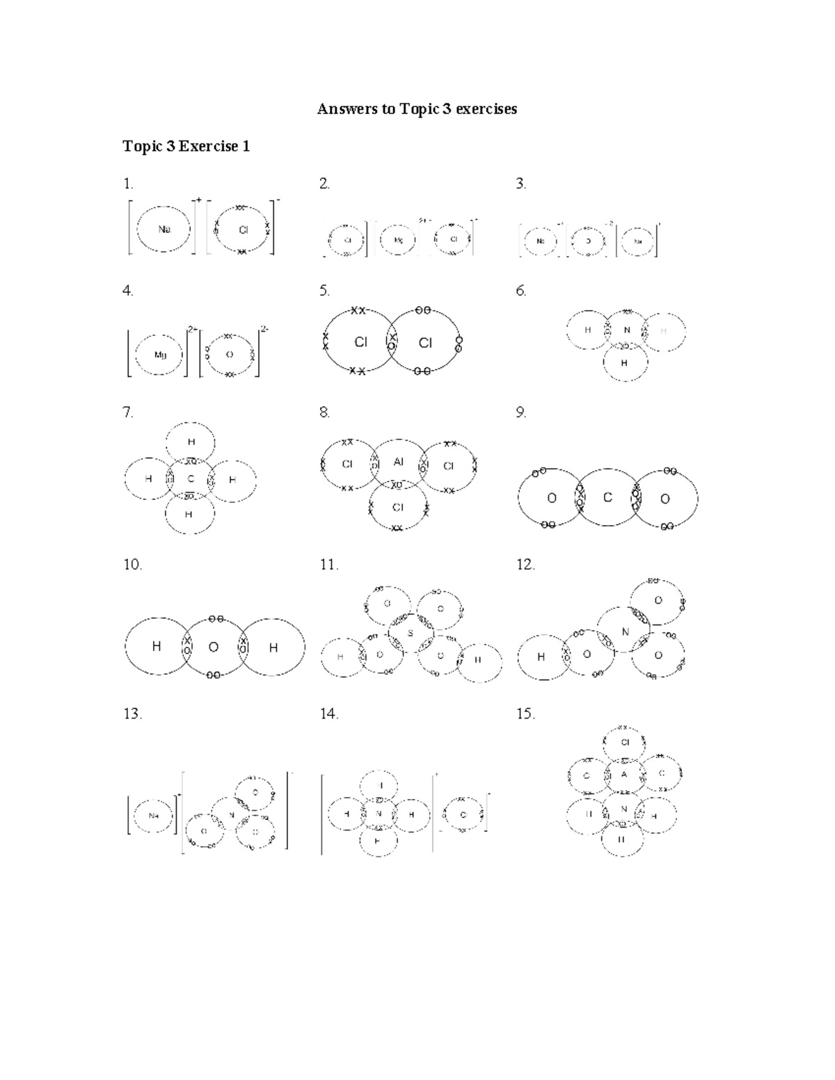 Topic 3 answers to exercises - Answers to Topic 3 exercises Topic 3 Exercise 1 Topic 3 Exercise ...