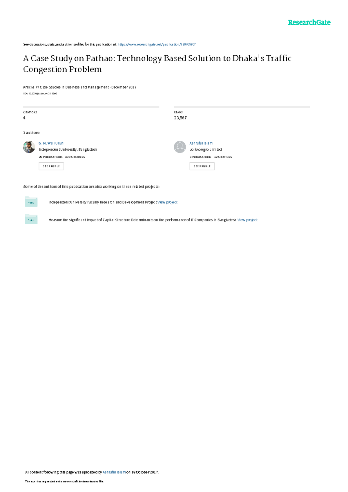 A Case Study on Pathao: Technology Based Solution to Dhaka’s Traffic Congestion Problem - See ...