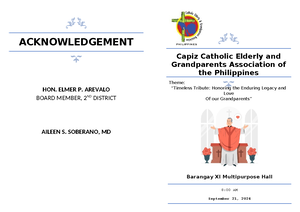 LAC program - SCIENCE - E35 PROGRAMME E Pambansang Awit Prayer Welcome ...