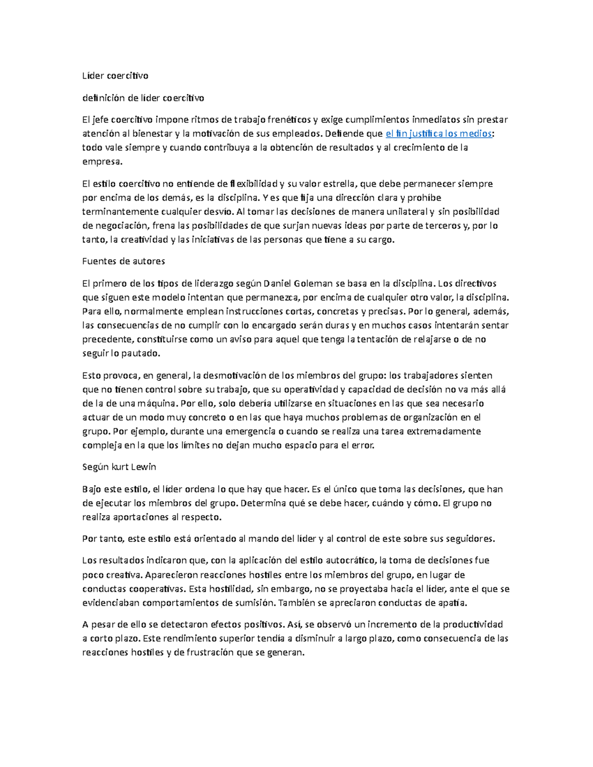 Copia de Copia de LÃ-der coercitivo - Líder coercitivo definición de ...