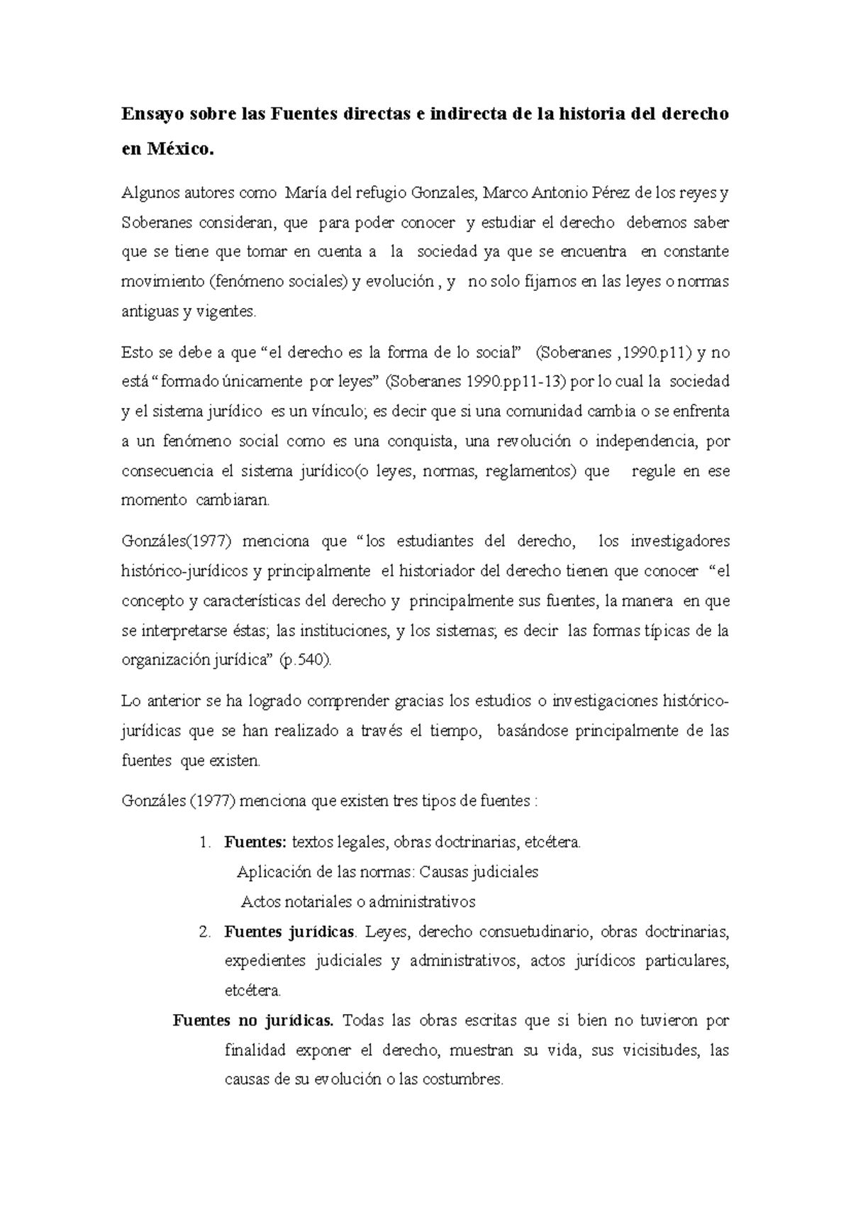 Fuentes directas e indirecta de la historia del derecho en Méxicoensayo ...