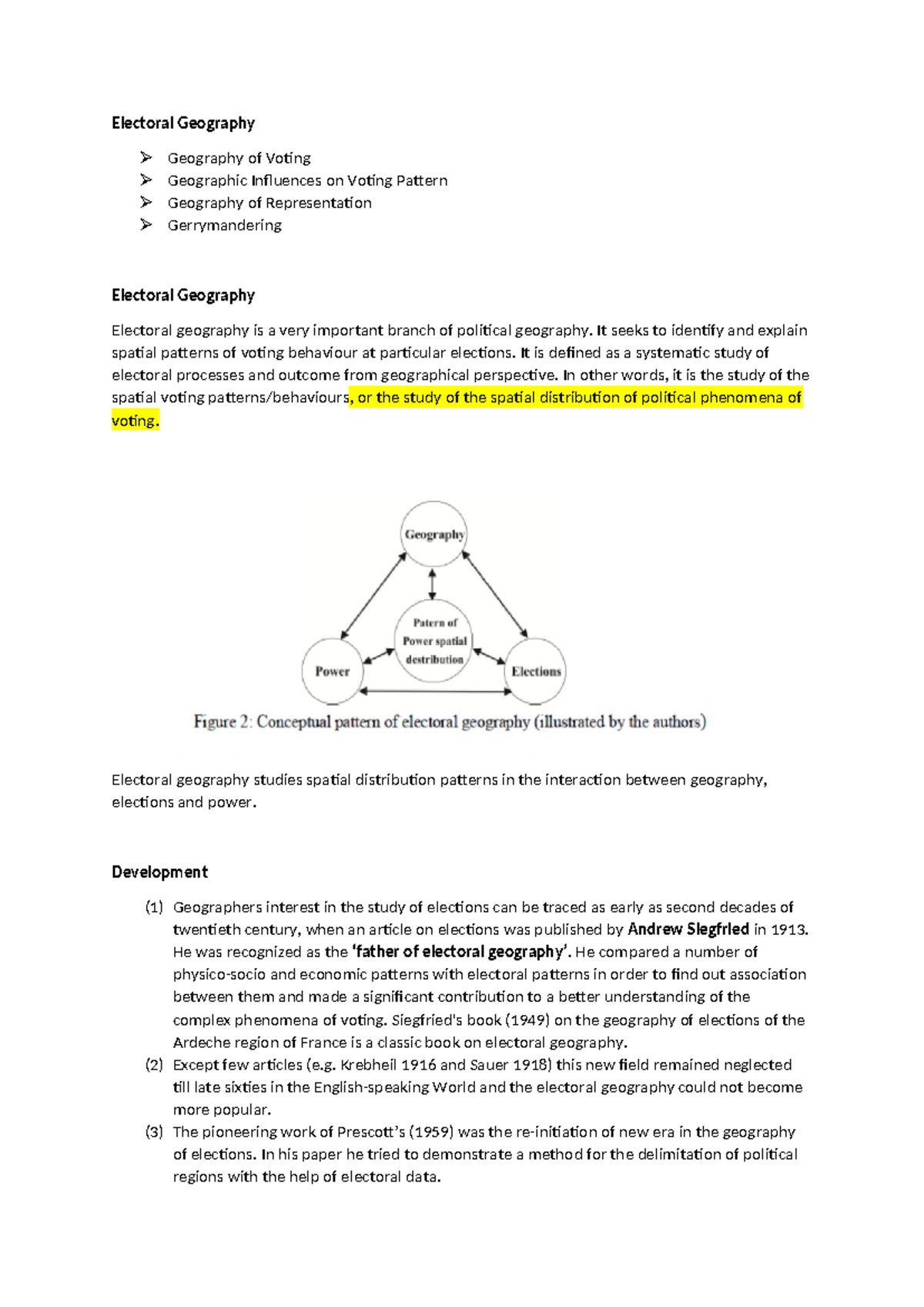 Unit 3 Polotical Geo - Electoral Geography Geography of Voting ...