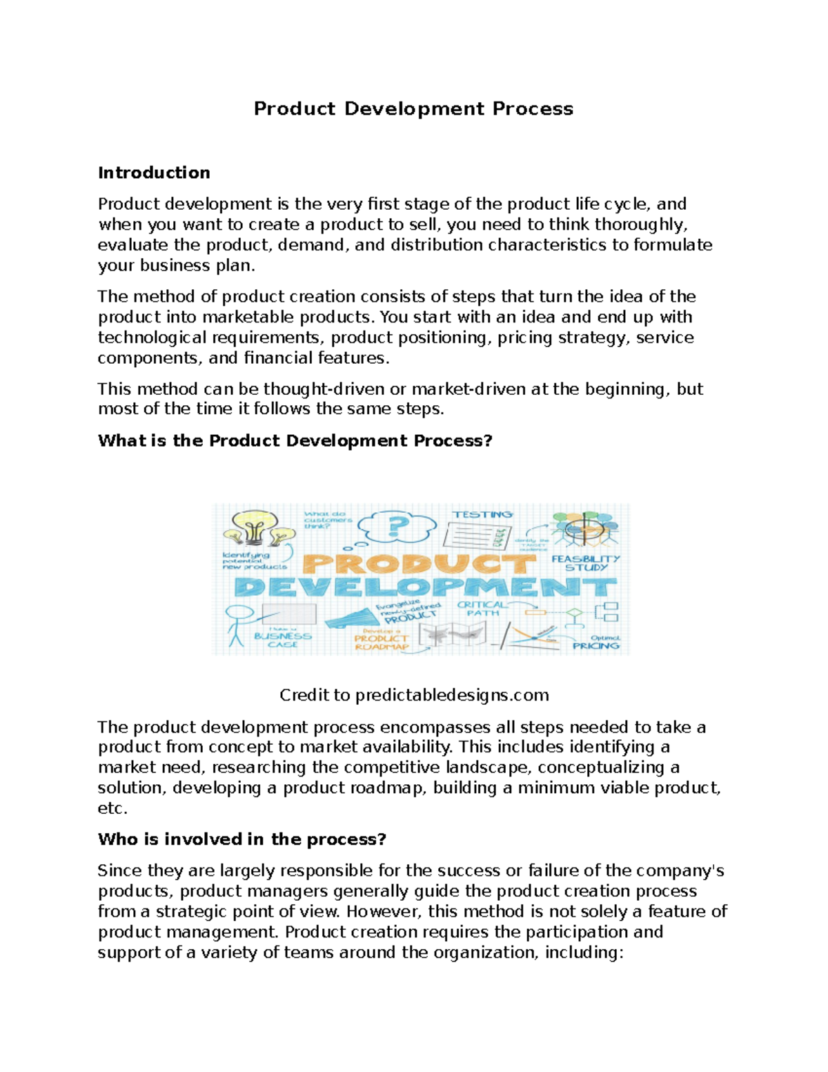 Product Development Process - Product Development Process Introduction ...