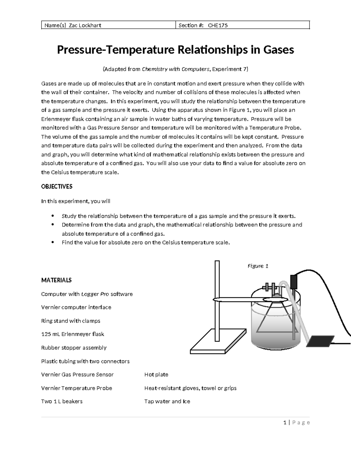 Pressure-Temperature Relationships in Gases - The velocity and number ...