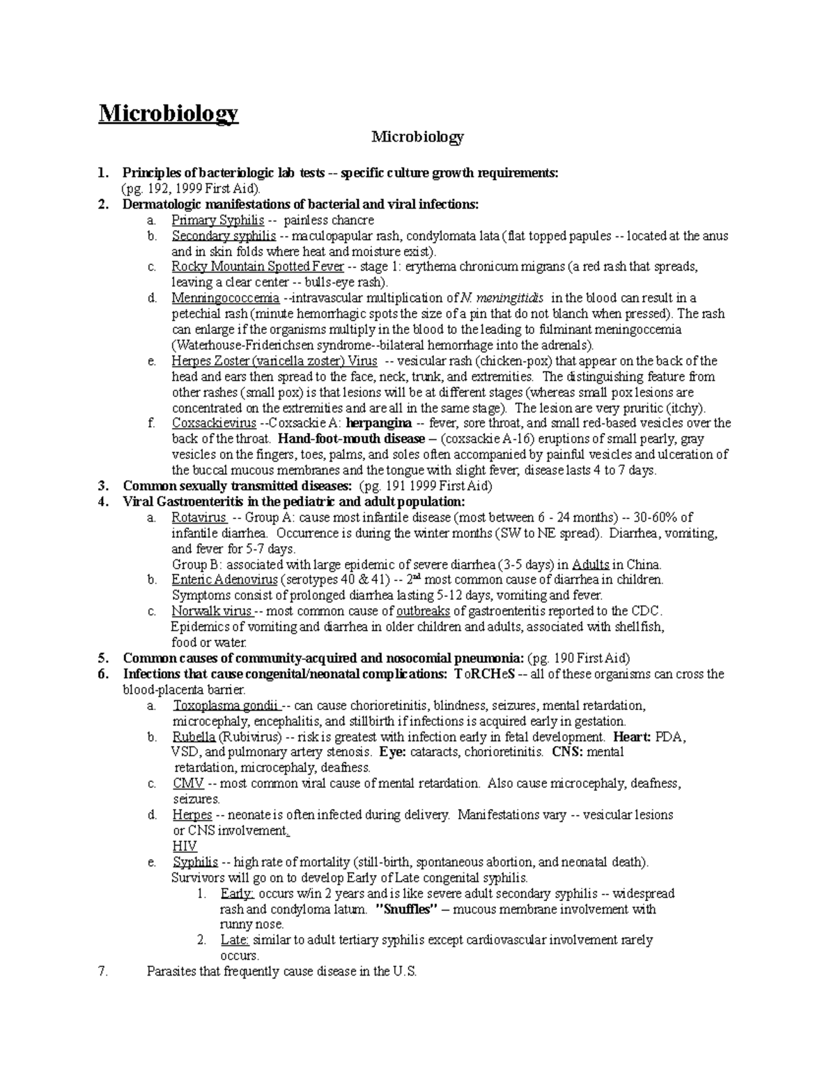 Microbiology reviewer - Microbiology Microbiology 1. Principles of ...