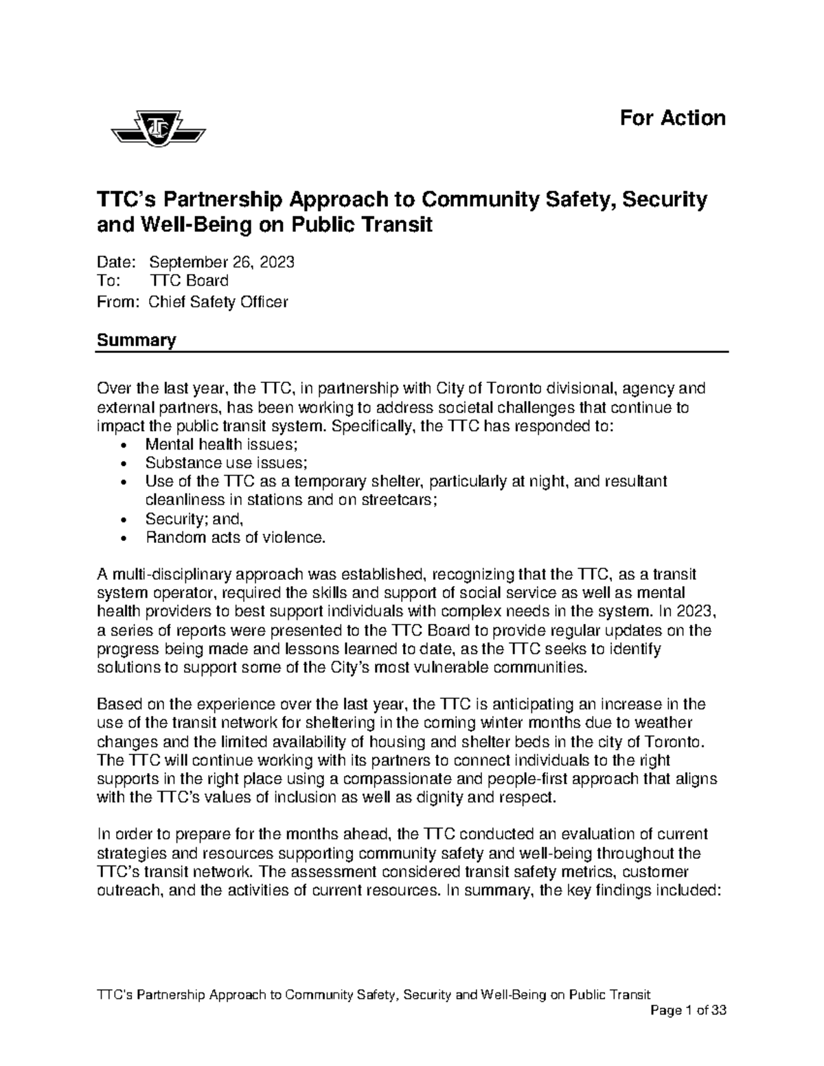 3 TTCs Partnership Approach to Community Safety and Wellbeing on Public ...