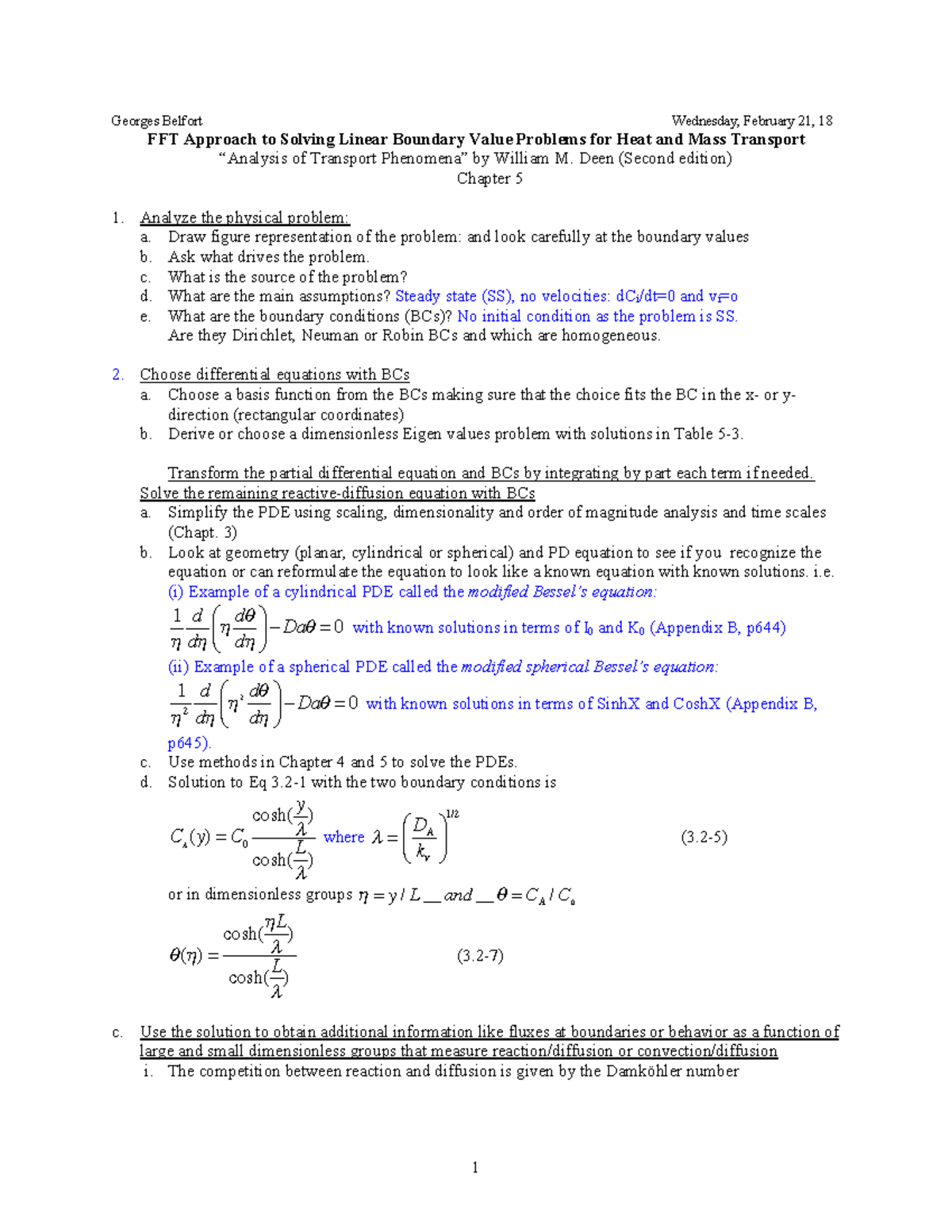 Chapt 5 General Aproach to Solving Boundary Value Problems FFT Feb 29 ...
