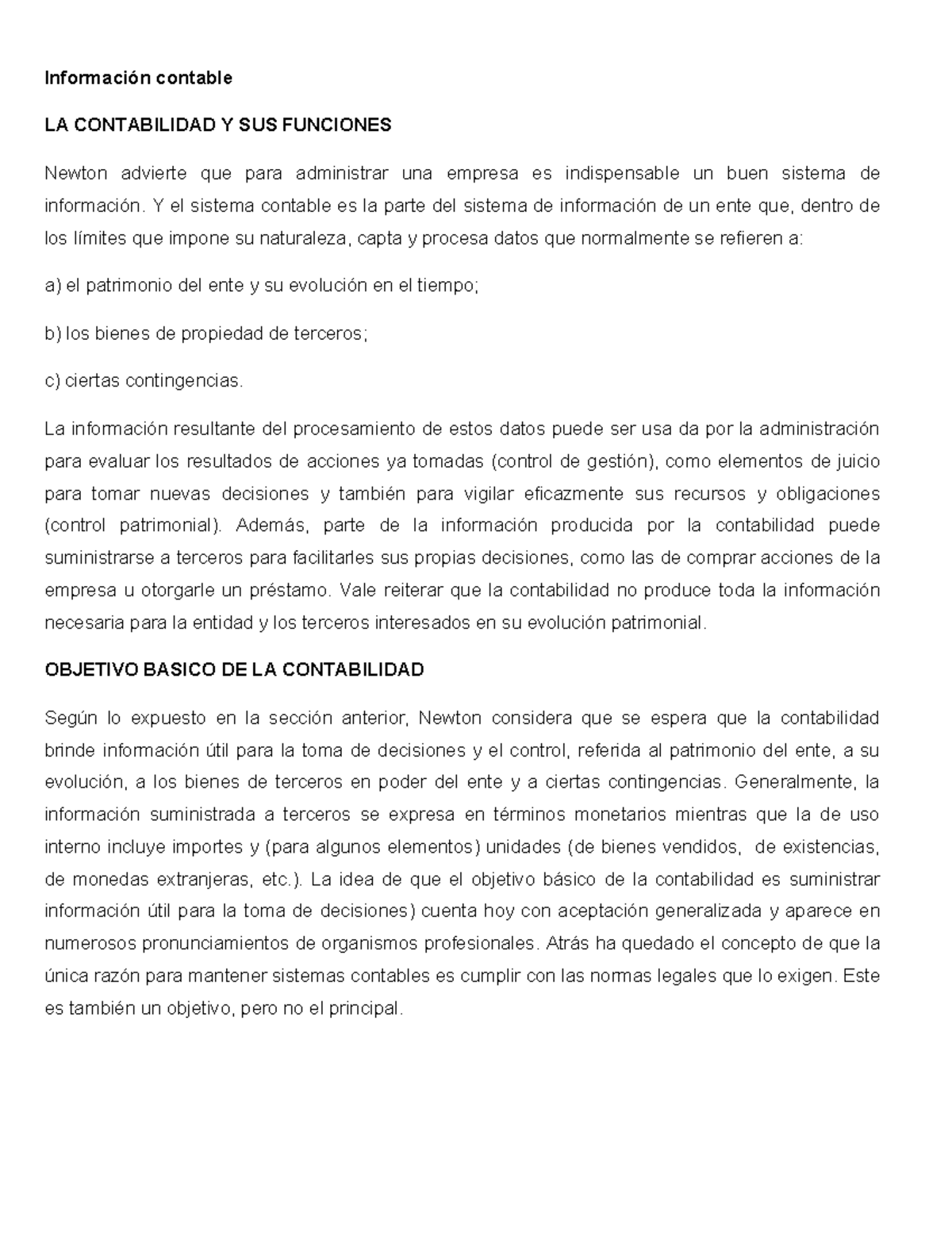 Informes Contables - Información contable LA CONTABILIDAD Y SUS ...