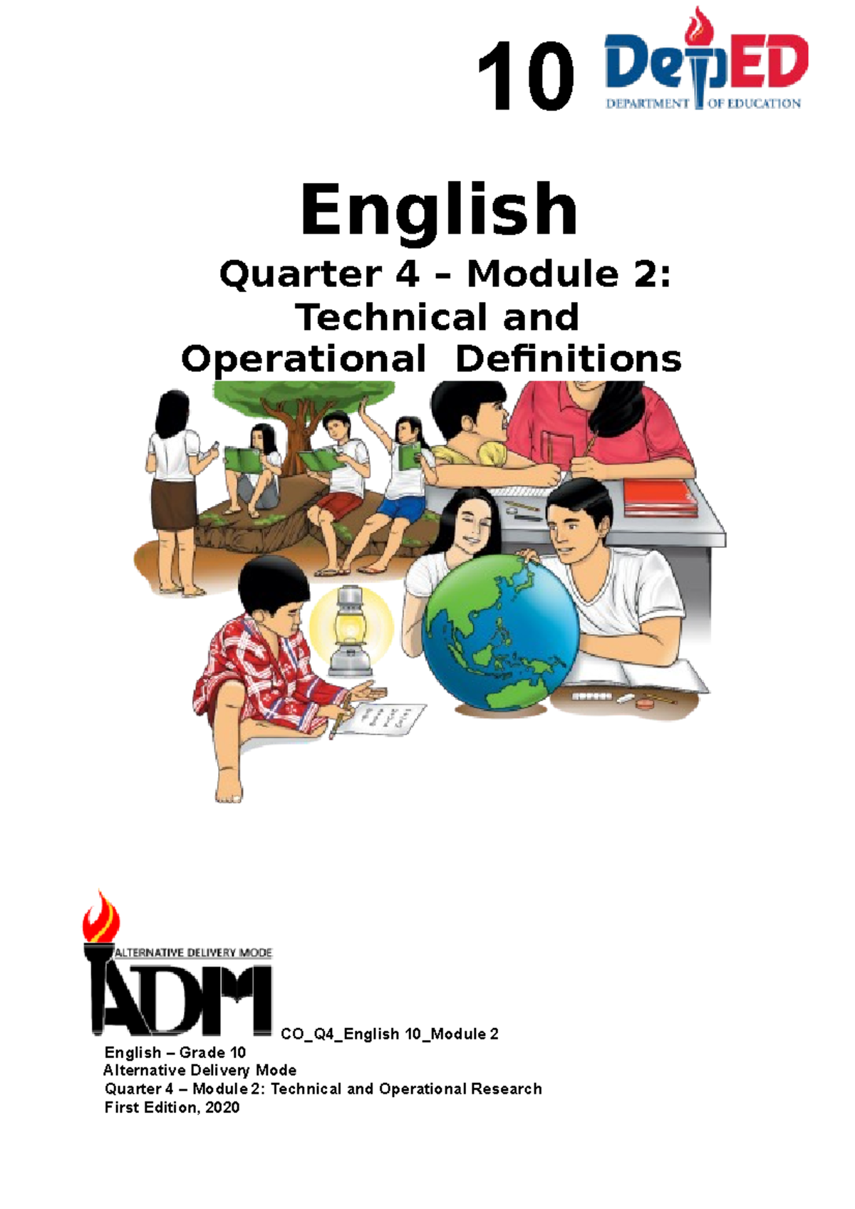 English 10 Module 2 final - 10 English Quarter 4 – Module 2: Technical ...