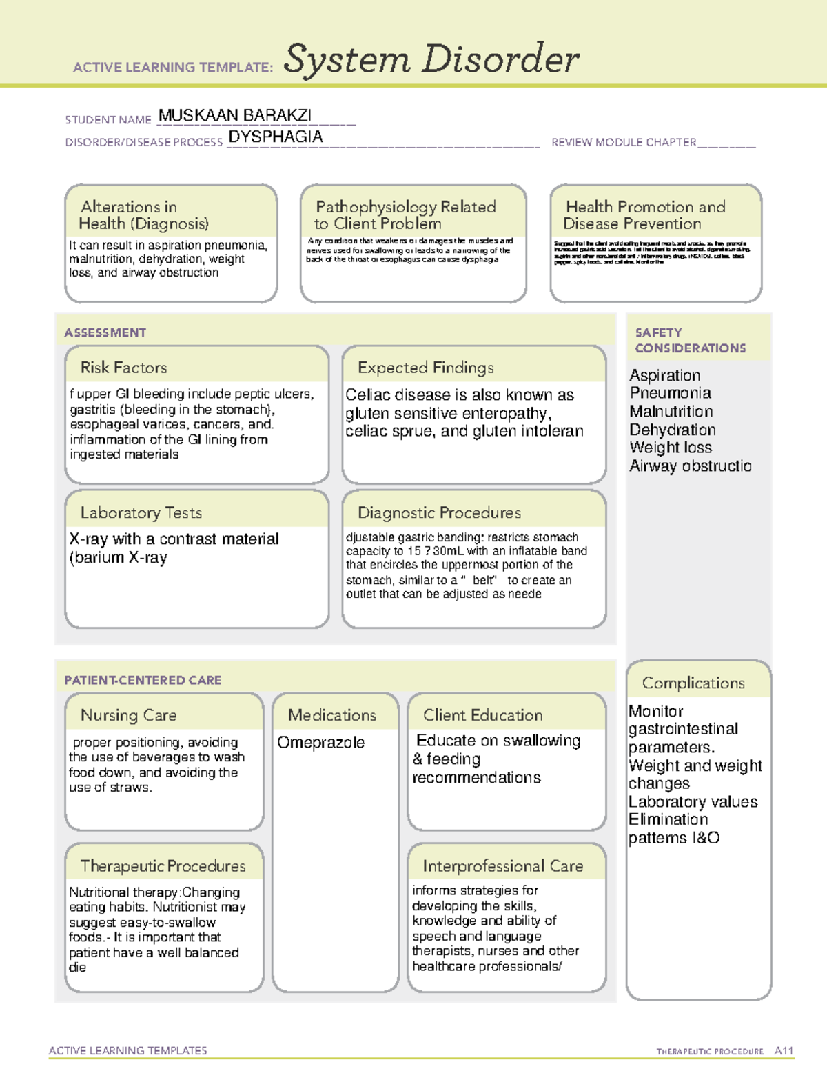 Dysphagia - breathinfg - ACTIVE LEARNING TEMPLATES TherapeuTic ...