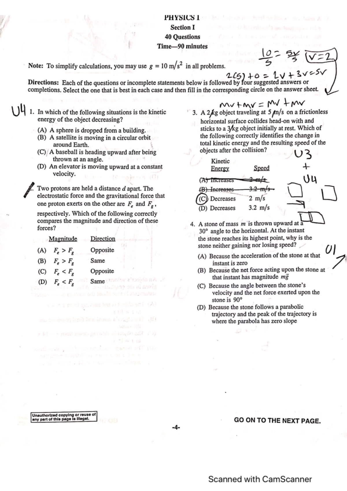Physics worksheet 1 - PHY 211 - Studocu