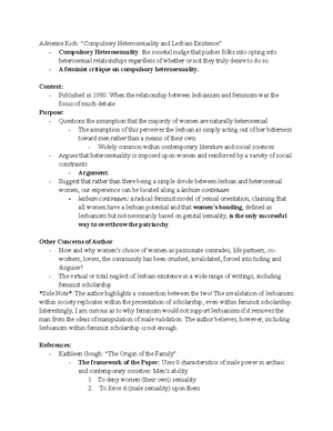 Week 6 pt - Lecture Notes from Week 6 - Identify the author’s main ...