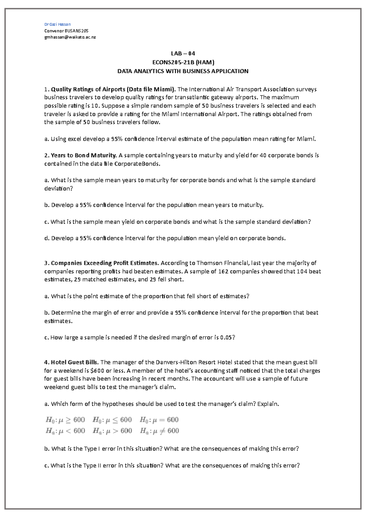 LAB 04 new - 22B - here you go. - Dr Gazi Hassan Convenor BUSANS ...