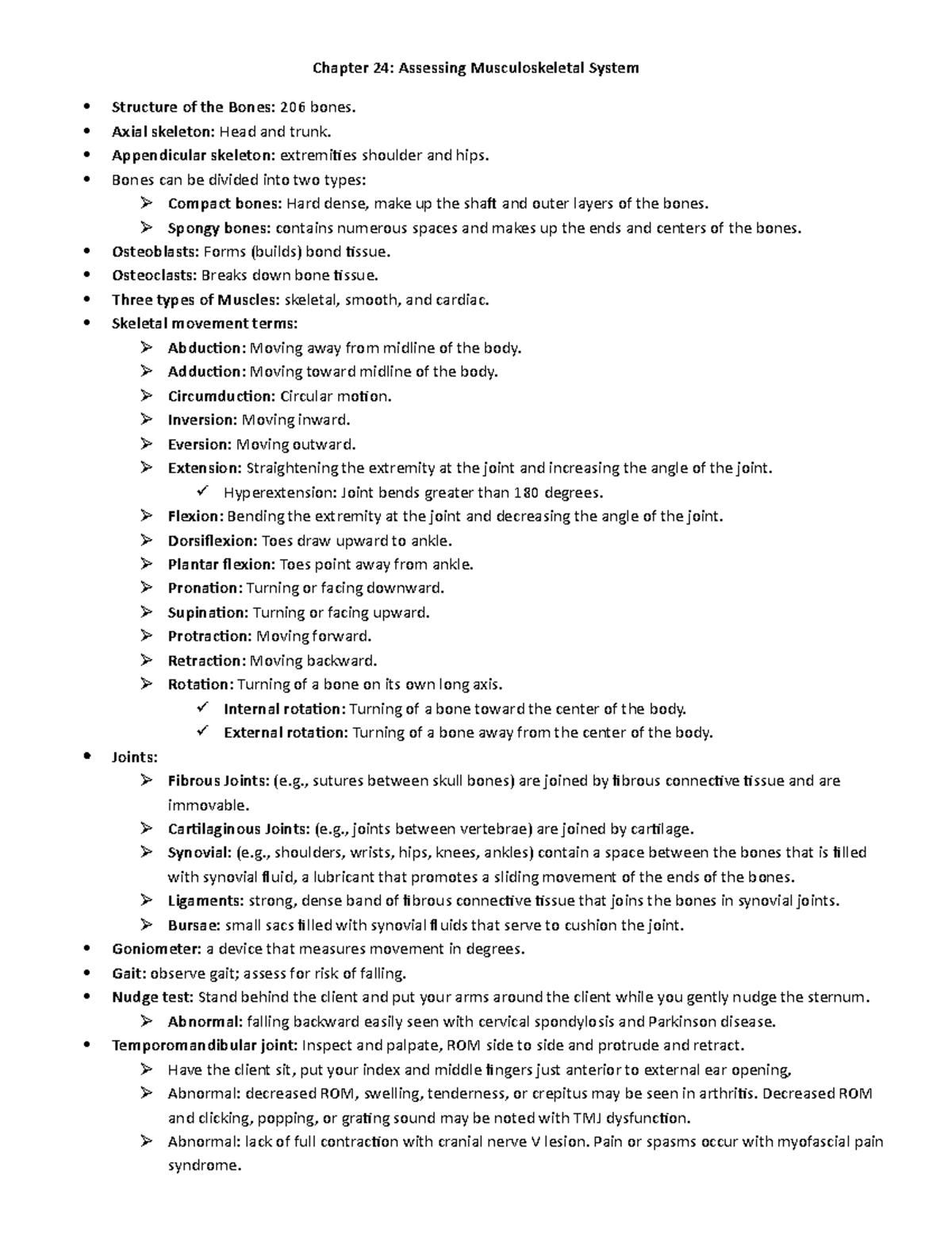 main points for fundamentals. A compilation of high-yield NCLEX topics ...