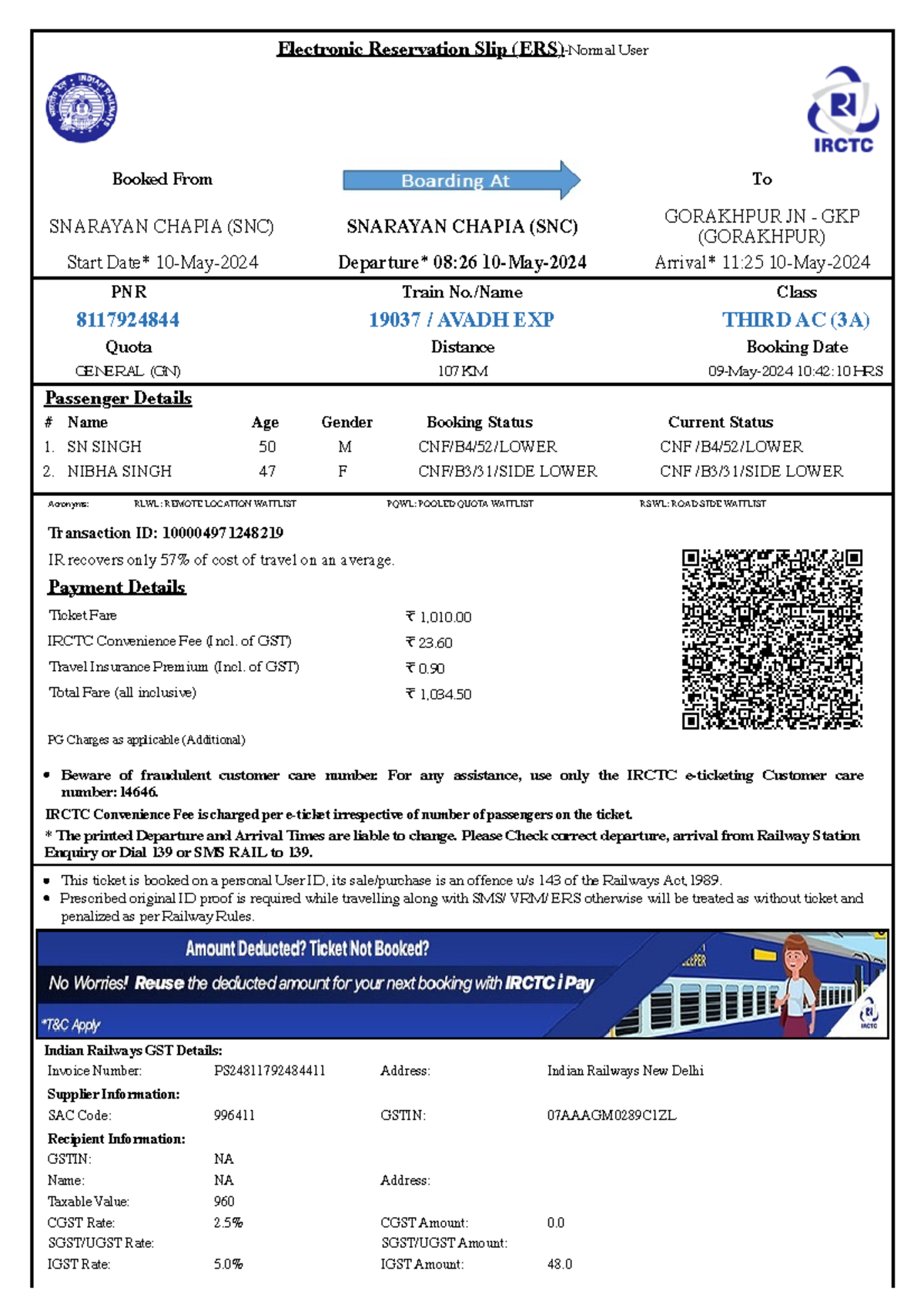 8117924844 - # Name Age Gender Booking Status Current Status 1. SN ...