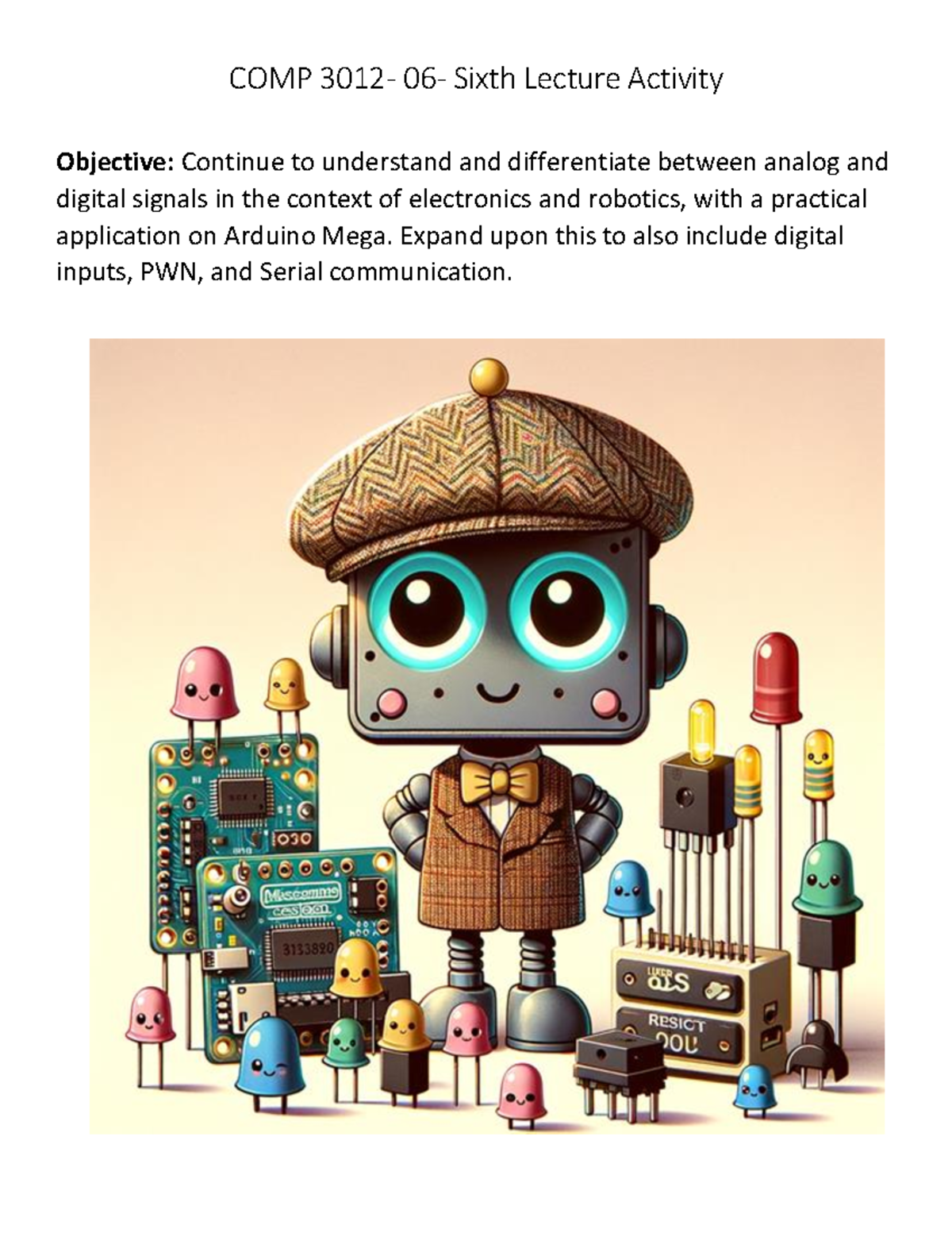 06 - Sixth Lecture Activity - COMP 3012- 06 - Sixth Lecture Activity ...