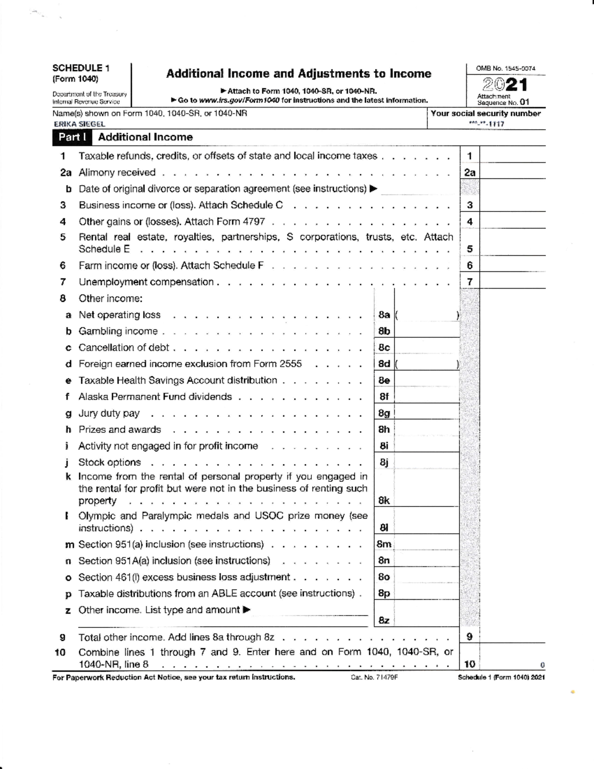 Schedule 1 pg1of2 - work - SCHEDULE 1 OMB No. (Form 1040) Additional ...