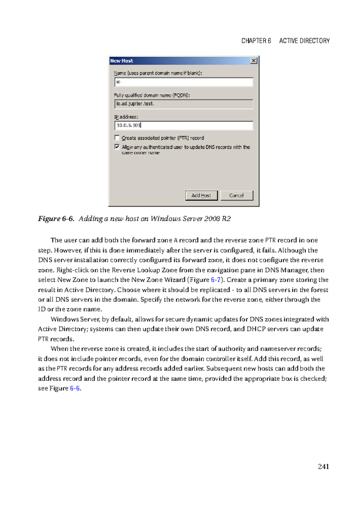 Cyber Operations-39 - The user can add both the forward zone A record ...