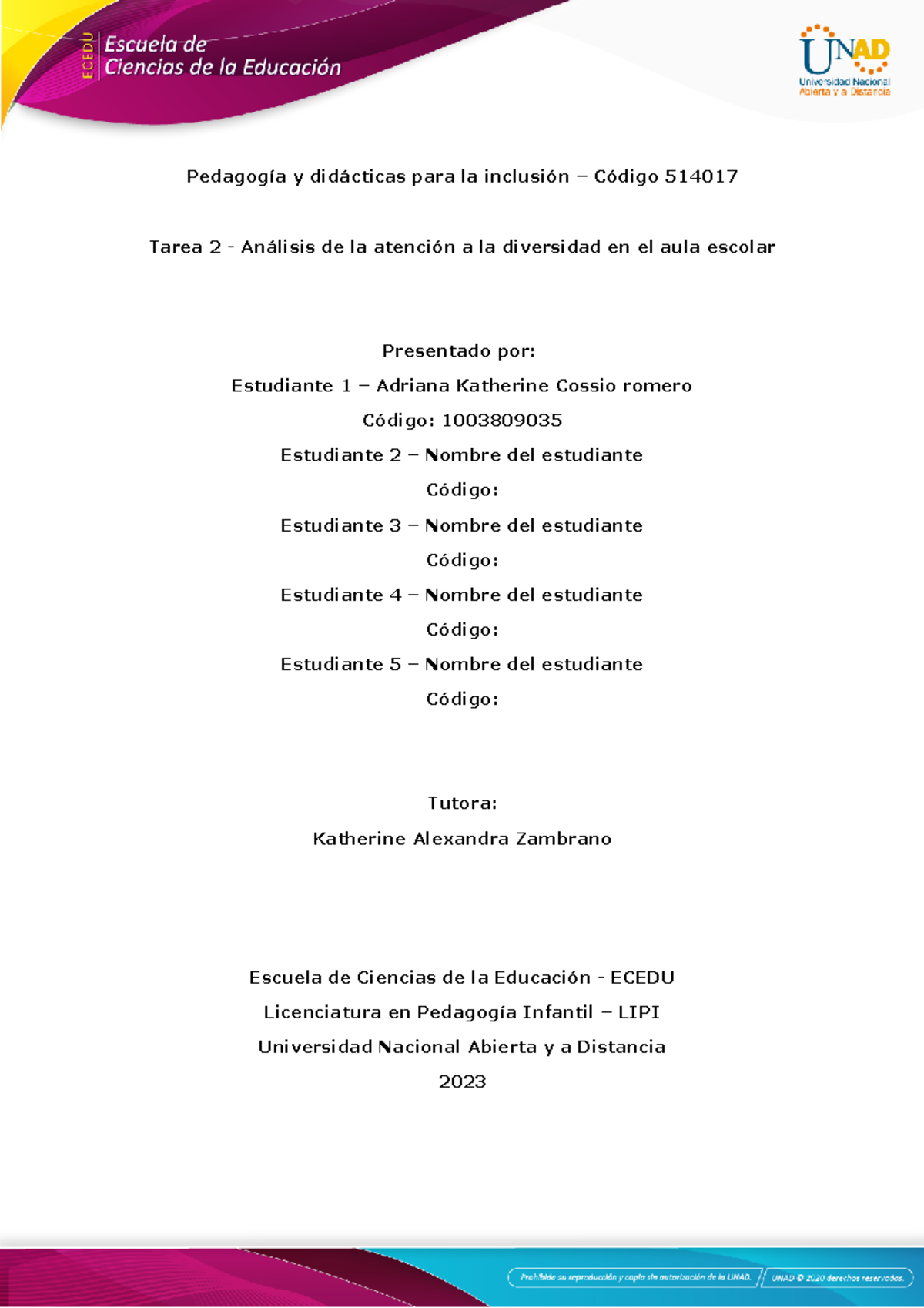 Plantilla-Tarea 2-1 - Tarea - Pedagogía y didácticas para la inclusión ...