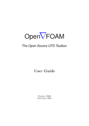 Tutorial Guide - Open∇FOAM The Open Source CFD Toolbox Tutorial Guide ...
