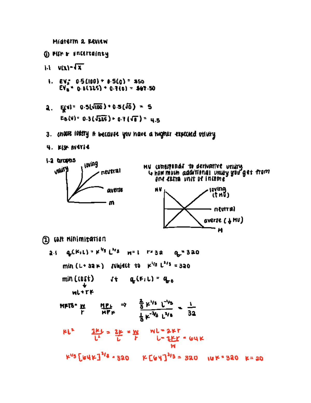 MT2 Review - Professor: Auffheimer Spring 2019 - Midterm 2 Review Risk ...