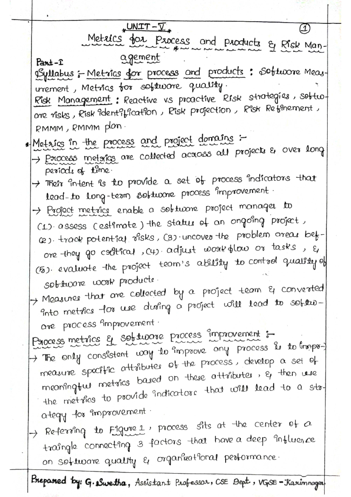 SE UNIT-5 - CSE (Software Engineering) - Studocu