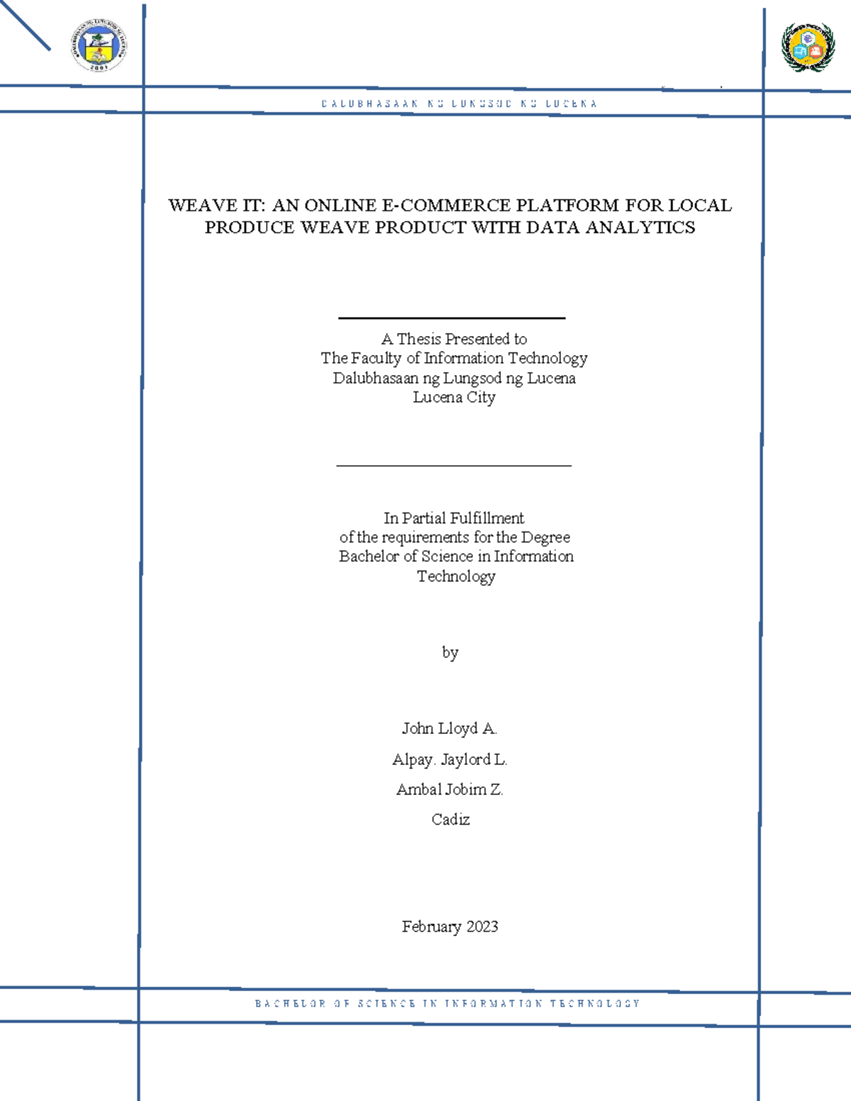 Weave formatting-Copy - Weave it: An Online E-commerce Platform... | i ...