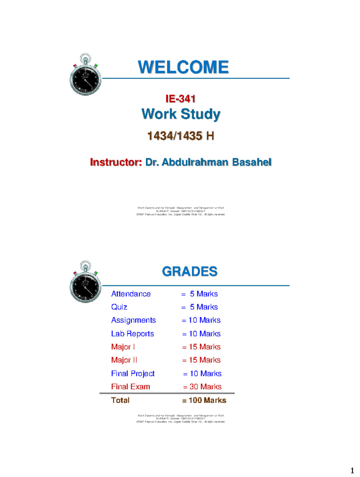 Chapter 1 ppt - practice - Work Systems and the Methods, Measurement ...
