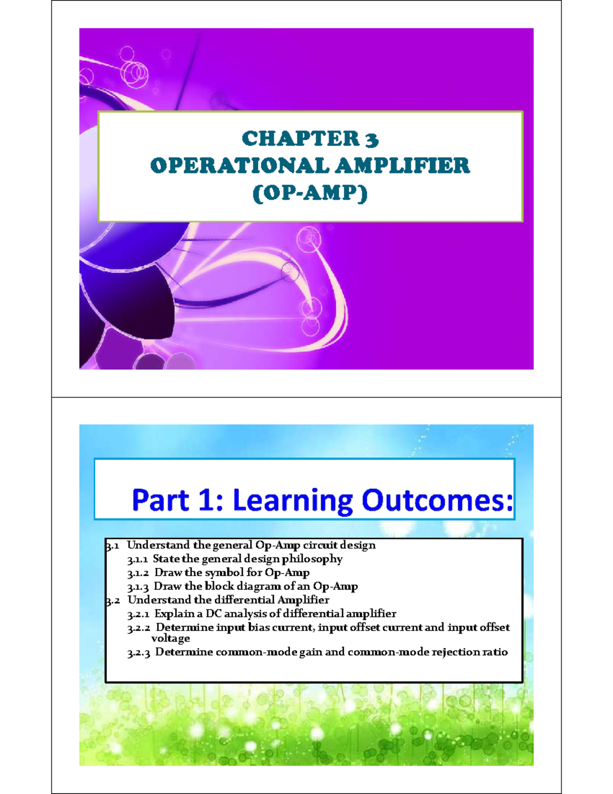 A4 Chapter 3 Op Amp - discussion - CHAPTER 3CHAPTER 3CHAPTER 3CHAPTER 3 ...