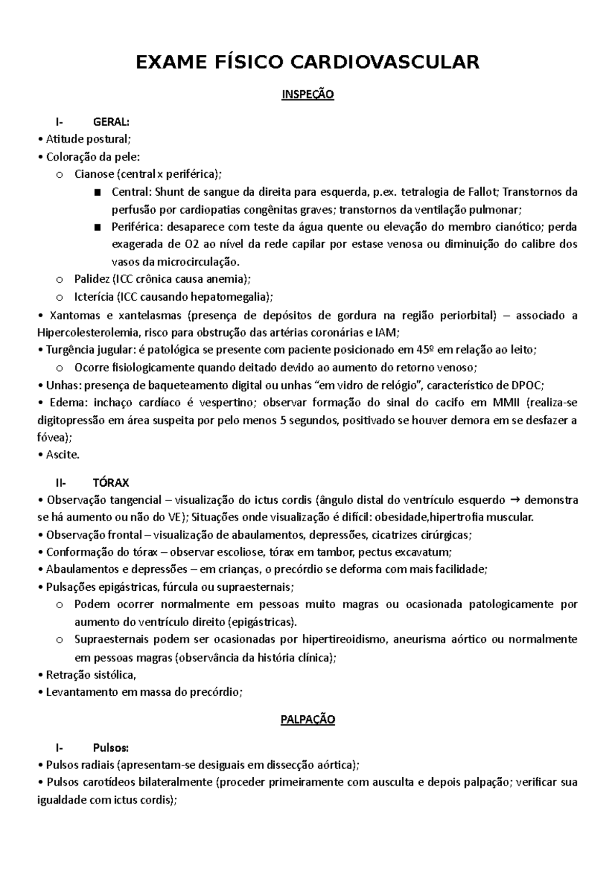 EF Cardiovascular, Alteração DAS Bulhas 1 - EXAME FÍSICO CARDIOVASCULAR ...