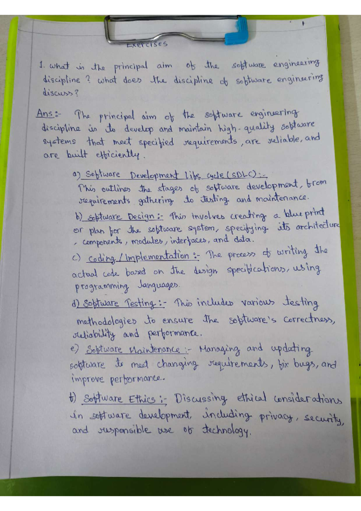 software engineer - Computer science - Studocu