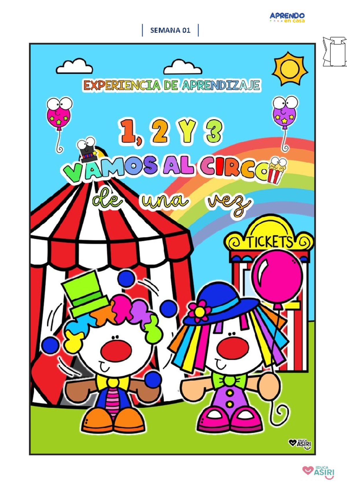 Sesion DEL Circo - apuntes educación inicial - SEMANA Experiencia de ...