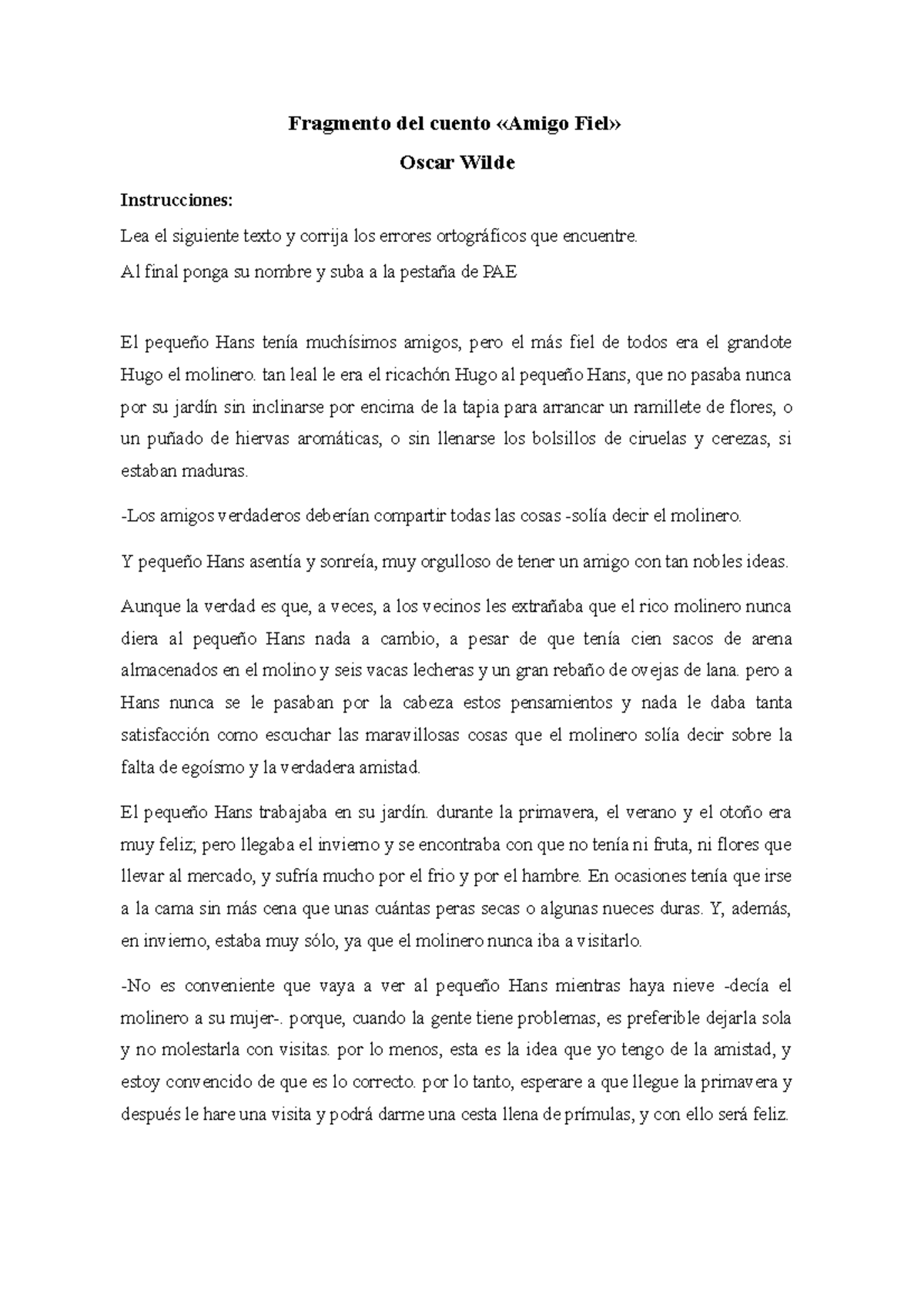 Ejercicio para correguir las tildes Mateo Andrade-1er Semestre ...