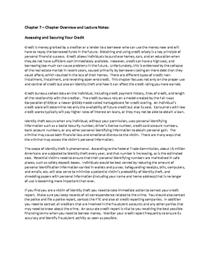 Chapter 1 - Pers Fin Plan Lecture Notes - Chapter I – Chapter Overview ...