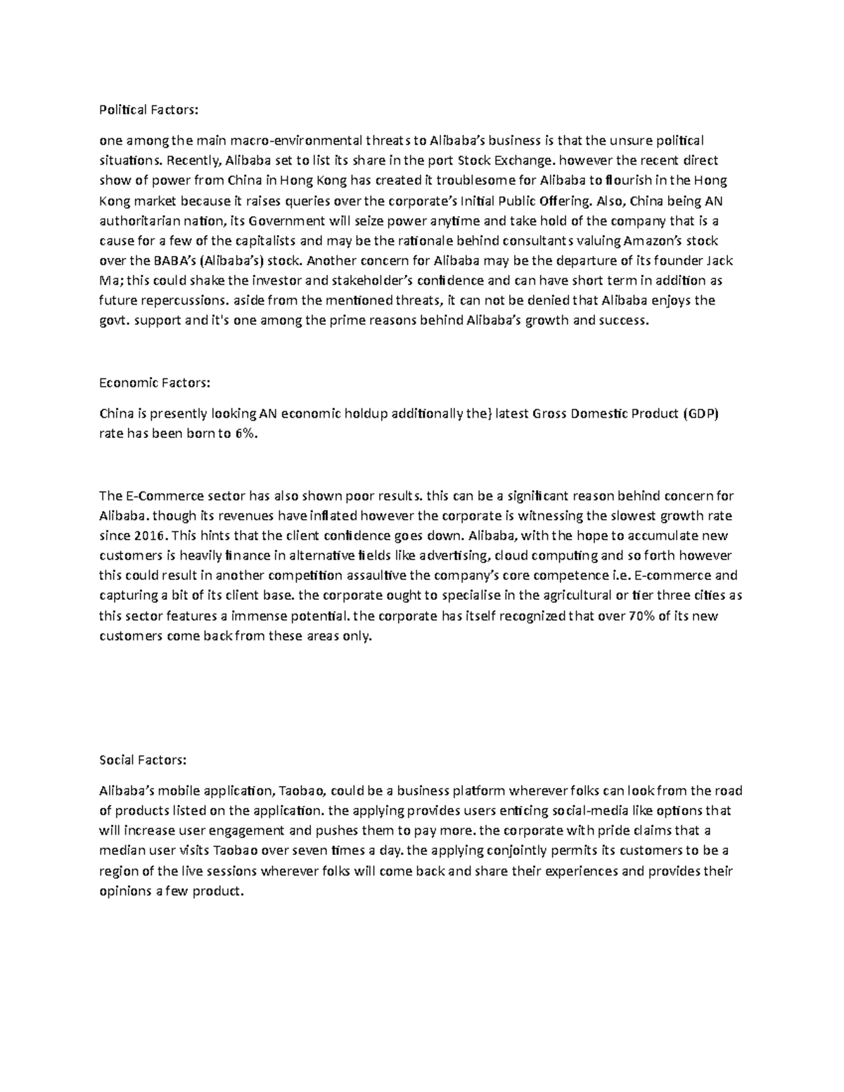 Pestlee - Political Factors: one among the main macro-environmental ...