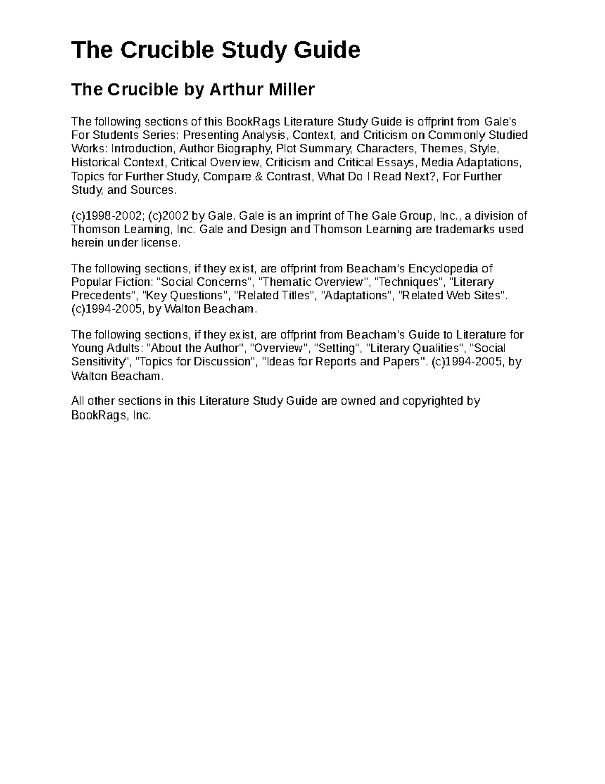 Crucible-studyguide - These resources will be a good guide to senior ...