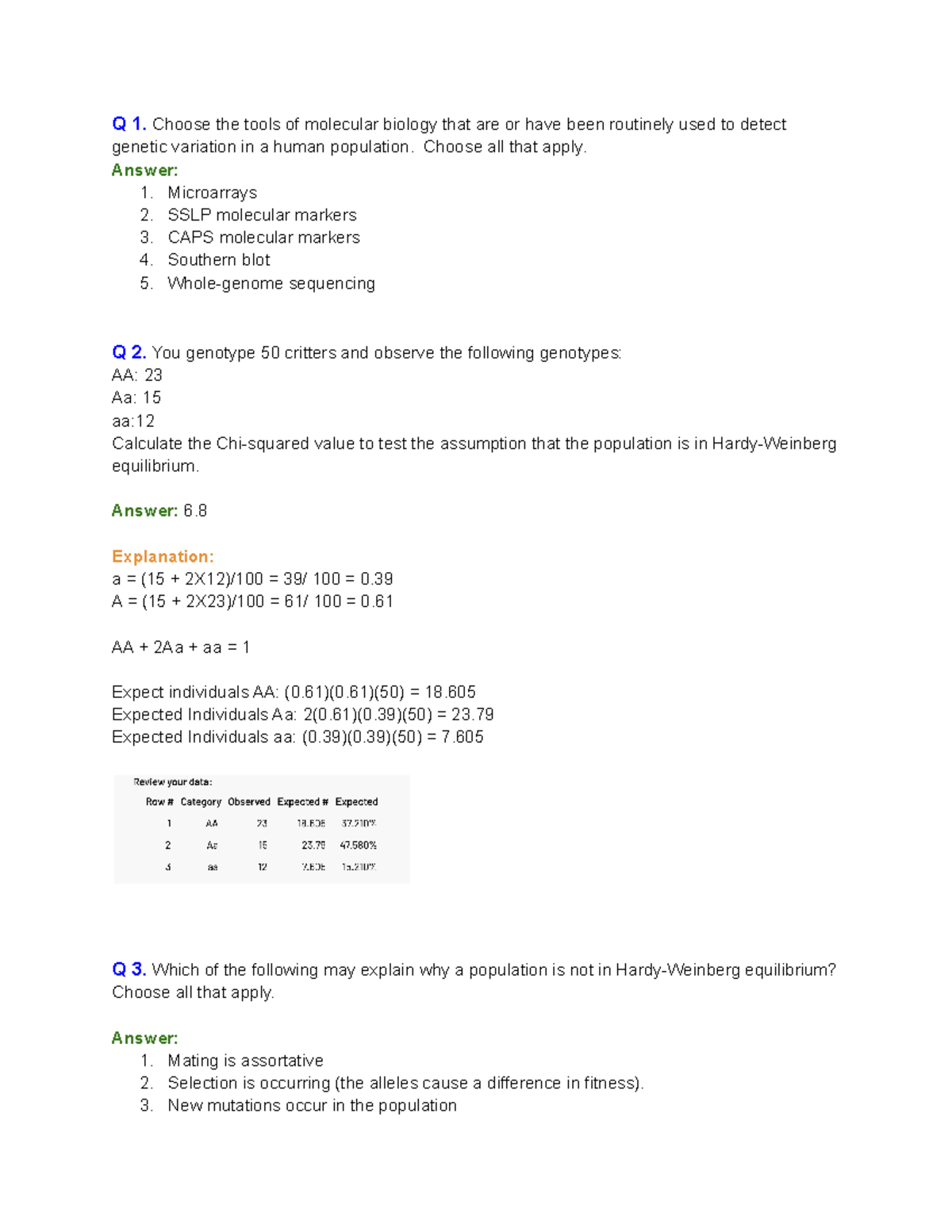 Problem Set 7 Answers & Explanations - Q 1. Choose the tools of ...