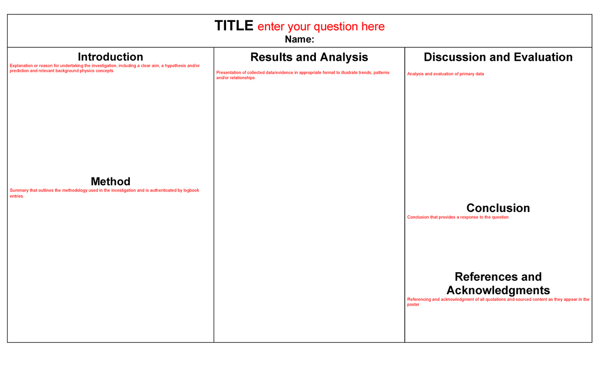 Poster Template - adg adojfcnasdnf - TITLE enter your question here ...