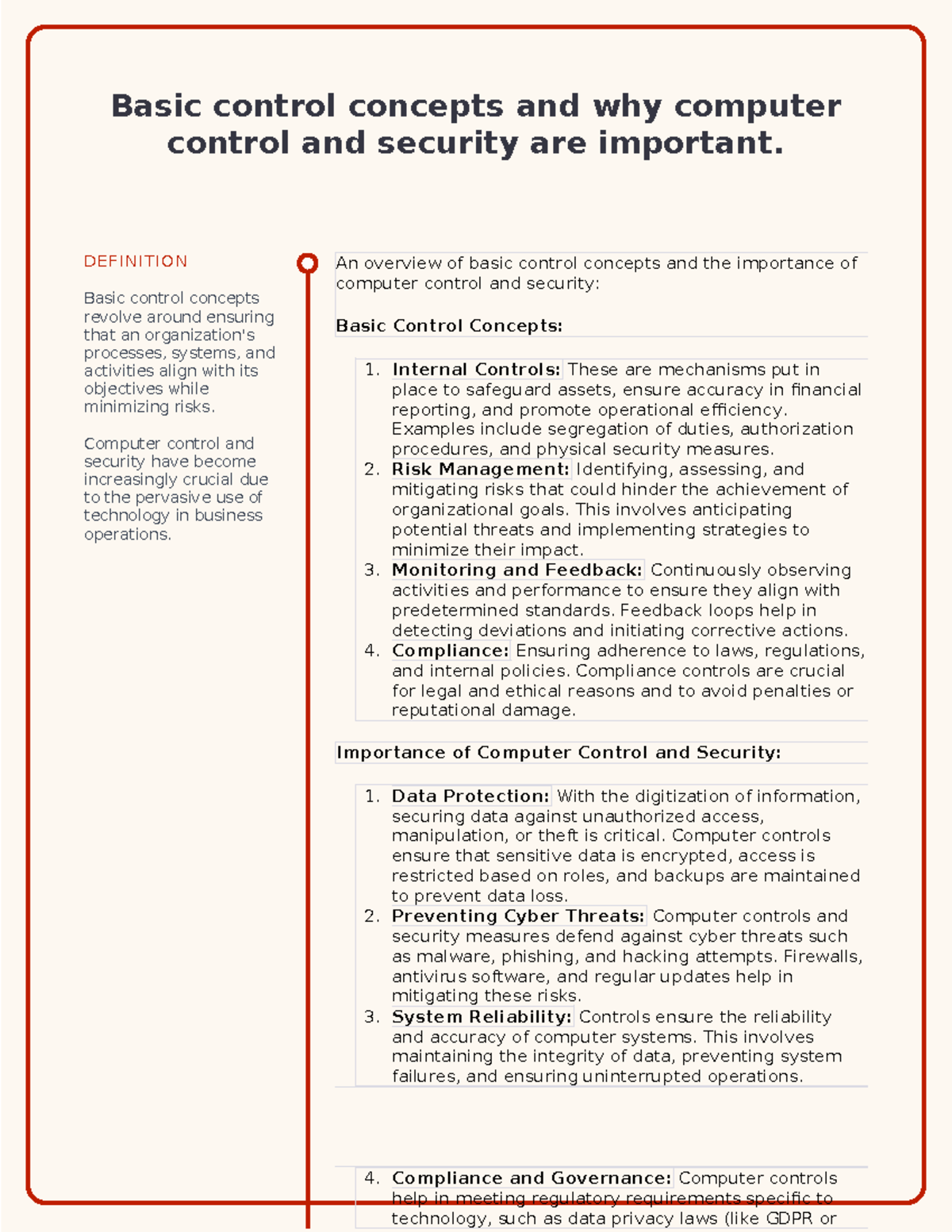 AIS Control 10-1 - Basic control concepts and why computer control and ...