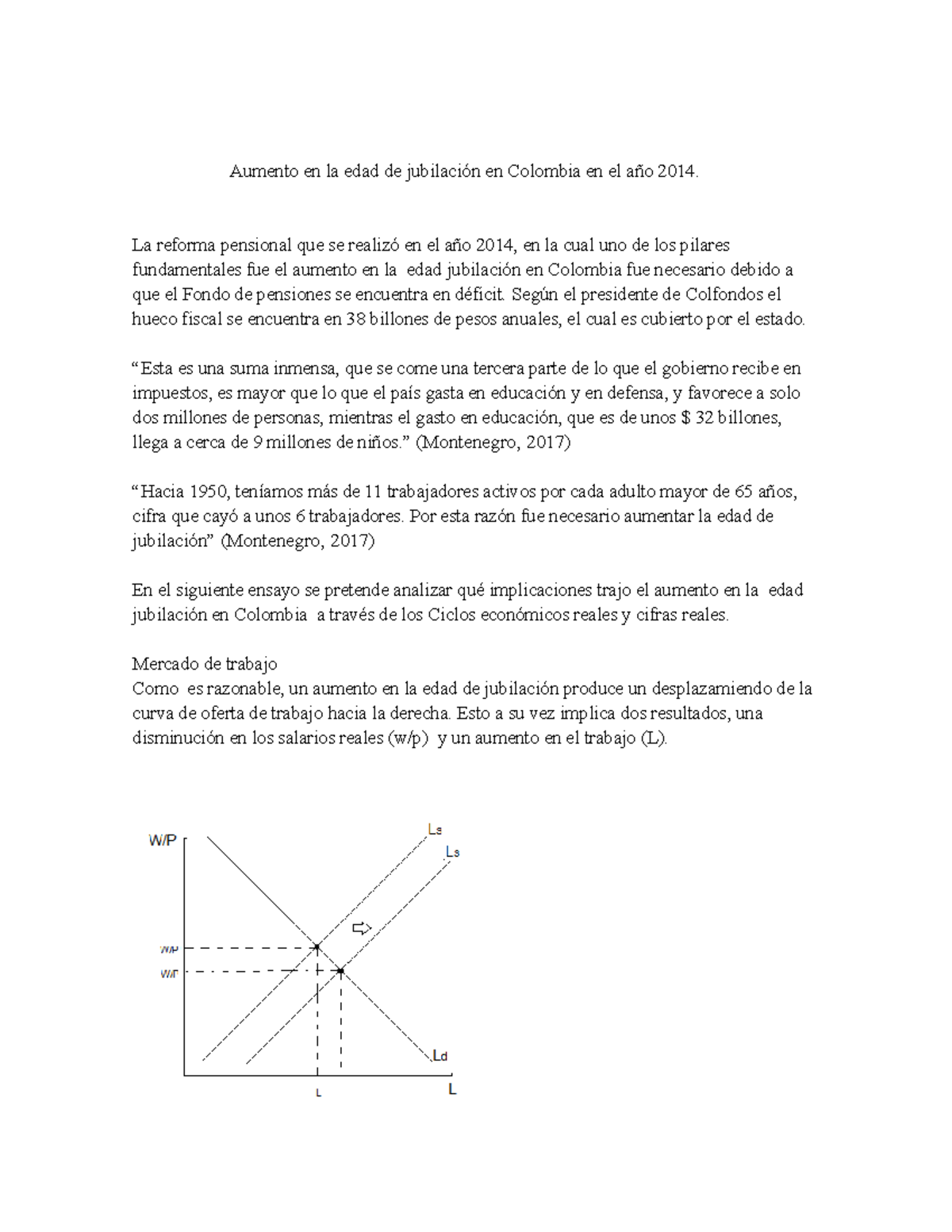 Modelo CER- caso aplicado- Taller - Aumento en la edad de jubilación en ...