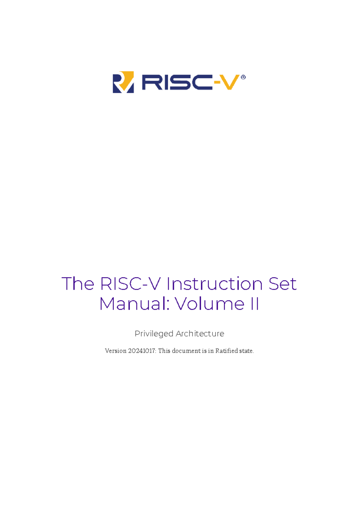 Riscv-privileged - botay - The RISC-V Instruction Set Manual: Volume II Privileged Architecture ...
