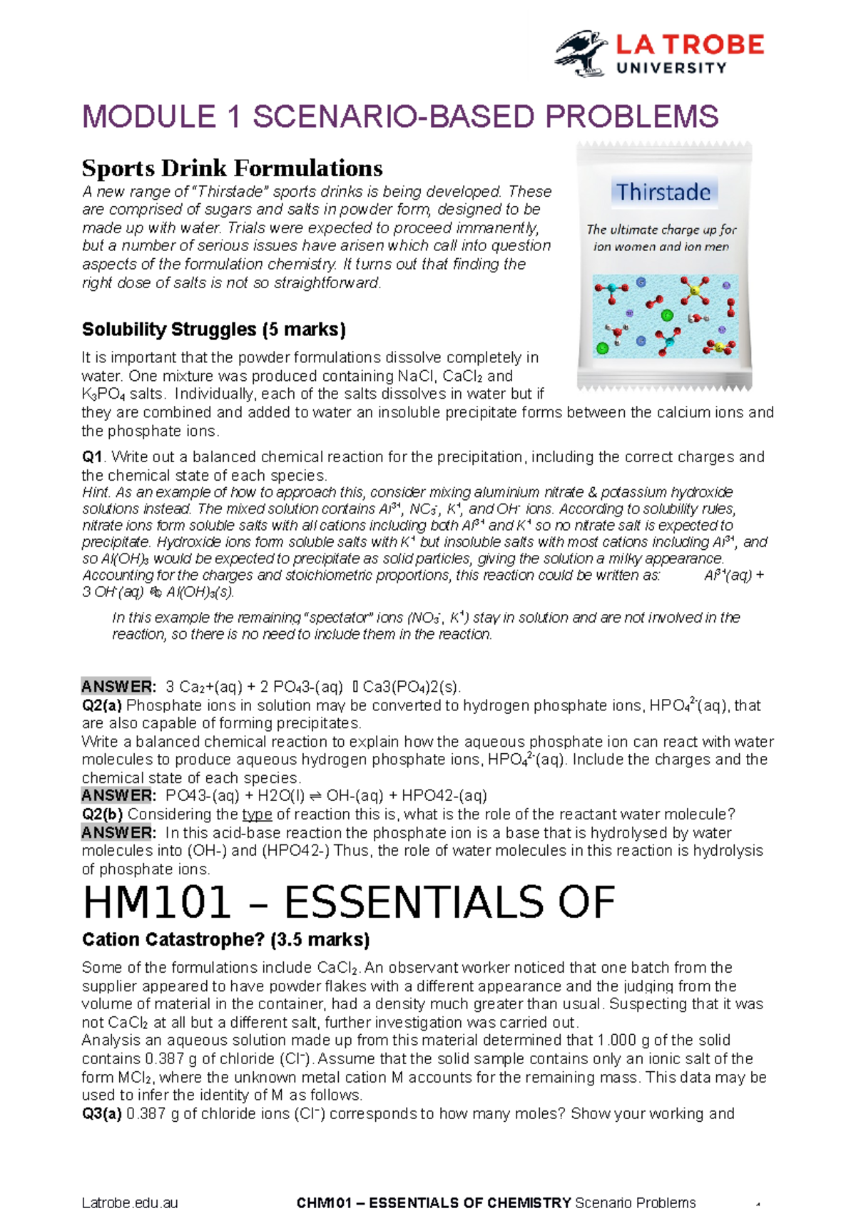 Module 1 Scenario based problems - MODULE 1 SCENARIO-BASED PROBLEMS ...