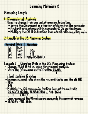 MATH 116 12 - Overview of Learning Materials 12: Linear Equations in ...