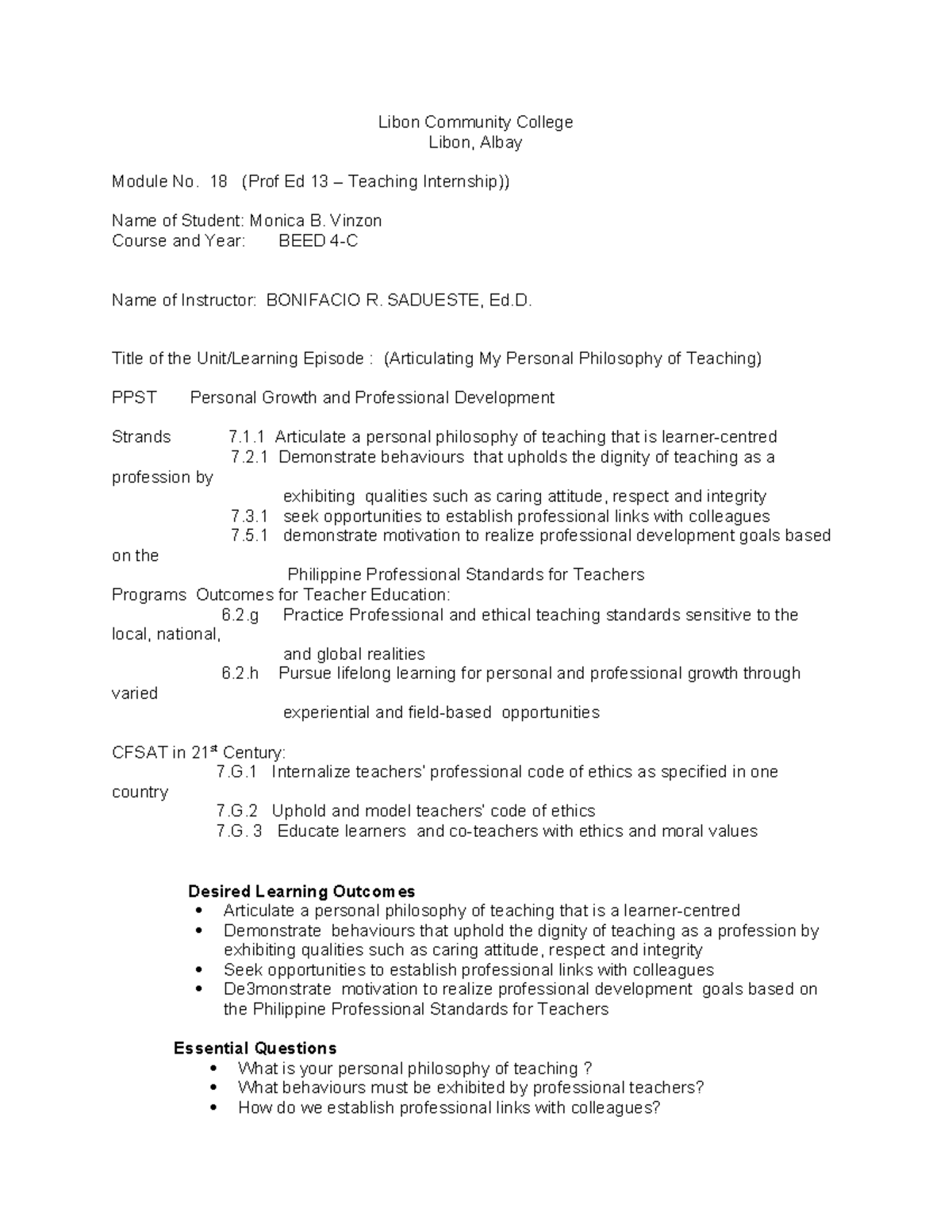 Module 18 NEW - Libon Community College Libon, Albay Module No. 18 ...