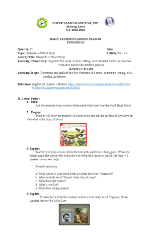 Lesson PLAN IN English - Transcode Linear to Non-linear and vice versa ...